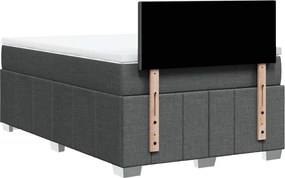 Box spring postel s matrací tmavě šedá 120x200 cm textil 3287029