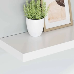 Plovoucí nástěnné police 2 ks bílé 50 x 23,5 x 3,8 cm MDF 323809