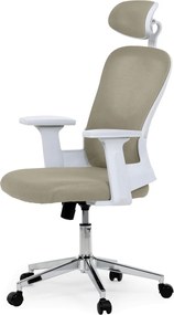Ergonomická kancelářská židle EMILIE - béžová síťovina