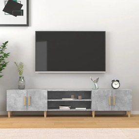 TV skříňka betonově šedá 180 x 31,5 x 40 cm kompozitní dřevo