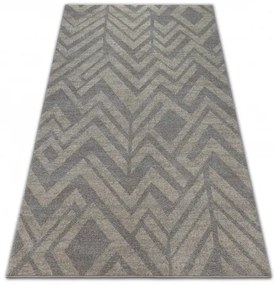 koberec SOFT 8028 ETHNO JEDLE, hnědá béžová velikost 240x330 cm | krásné koberce cz