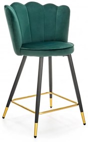Barová židle -H106- Tmavě zelená