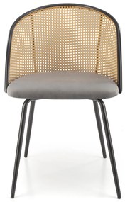HALMAR K508 židle šedá