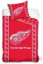 Levné-povlečení.cz Bavlněné povlečení Detroit Red Wings stripes 140 x 200 + 70 x 90 cm Bavlna