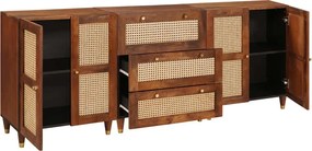Sestava komody 3 ks 180 x 33 x 75 cm Masivní mangové dřevo 3310170