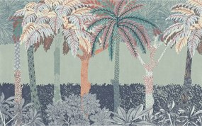 Komar Vliesová fototapeta Patterned Palms 250 x 400 cm