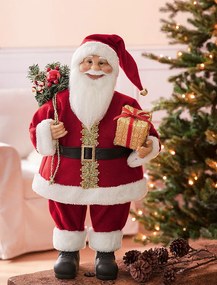 Dekorační figurka Santa Claus, výška: 60 cm, červenobílá