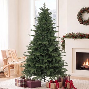 HOMCOM umělý vánoční stromek 210 cm, 2080 větviček, zelený
