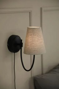 Markslöjd 108907 - Nástěnná lampa AMAR 1xE14/40W/230V béžová/černá