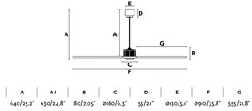 FARO JUST FAN 33425 35,8“ černá/tmavé dřevo Reverzní stropní ventilátor