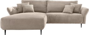 XXXLutz ROHOVÁ SEDAČKA, textil, cappuccino P & B - Sedací soupravy - 002310012360