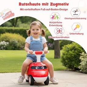Costway Posunovací auto pro batolata Pojízdné auto s klaksonem a úložným