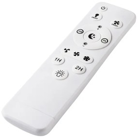 LED Stropní svítidlo s ventilátorem FARGO LED/37W/230V bílá + DO