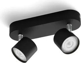 Philips Star 2x4.5W černá / LED bodové svítidlo / 1000lm / 2700K / IP2