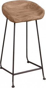 Béžová Barová židle LIVE EDGE – 42 × 38 × 76 cm 42 × 38 × 76 cm SIT MÖBEL