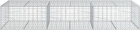 Gabionový koš s víkem 300 x 100 x 50 cm pozinkované železo 3295180