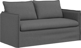 Set pohovek 2 ks Tmavě šedá Textil 3407568