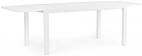 BIZZOTTO Rozkládací zahradní stůl HILDE 160x90 cm bílý 0662612