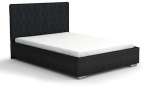 Čalouněná postel SIENA + rošt + matrace, Siena05 s krystalem/Dolaro08, 160x200