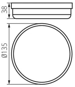 LED svítidlo Kanlux Miledo TOLU O LED 9W-NW-W IP54 neutrální bílá 31497