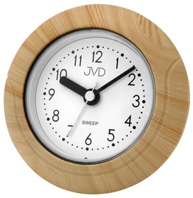 JVD Koupelnové tiché netikající hodiny v imitaci dřeva JVD basic SH33.5 do koupelny