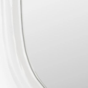 Bílé dřevěné zrcadlo ZUIVER LOOKS 67 x 49 cm