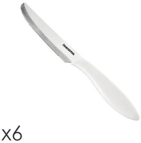 Nůž stolní PRESTO, 12 cm, 6 ks. - Bílá