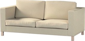 Potah na pohovku IKEA Karlanda rozkládací, krátký barva béžová látka pletený vzor