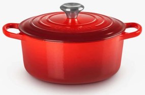 Le Creuset Signature - Pekáč kruhový s poklicí, objem 4,2 l, cerise 21177240602430