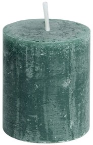 RUSTIC Svíčka 8 cm - tm. zelená