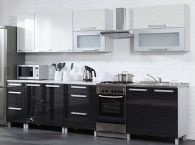 Casarredo - Komfort nábytek Kuchyňská linka MERLIN 260 cm, čená/bílá