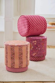 Pip Studio Puf  Rosa Rani - růžový (Designový taburet)