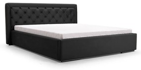 Čalouněná manželská postel DANIELLE 160 x 200 cm Barva: Černá Vel 19