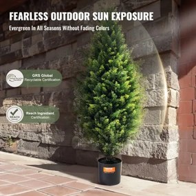 2 Kusů 0,9 m Umělý cedr Topiary Strom Umělá rostlina UV Dekor vnitřní/venkovní