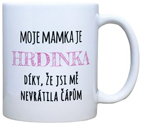 Super plecháček Keramický hrnek s potiskem pro maminku K110 Objem a motiv: 550 ml bílý uvnitř