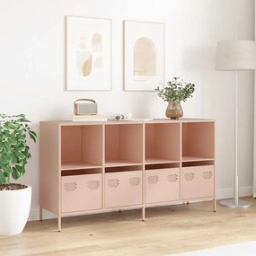 Příborník růžový 135 x 39 x 73,5 cm ocel válcovaná za studena 3307162