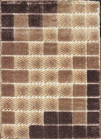 Berfin Dywany Kusový koberec Seher 3D 2615 Brown Beige - 140x190 cm