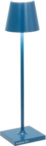 Stolní lampa Poldina Micro 27,5 cm nebově modrá