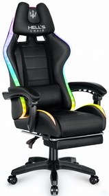 Herní židle HC-1039 LED RGB Black