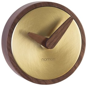 Designové nástěnné hodiny Nomon Atomo Gold 10cm