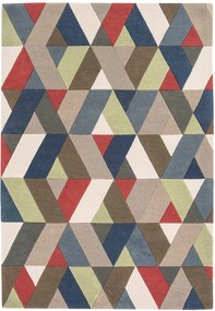Barevný koberec Mode Chevron Blue Green Rozměry: 140x200 cm