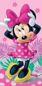Jerry Fabrics Dětská osuška MINNIE - růžová 2 70x140 cm