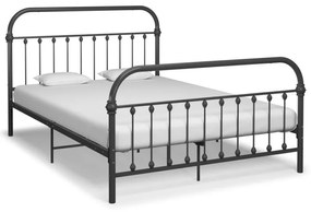 Rám postele šedý kov 120 x 200 cm,  284506 HangarStore.cz