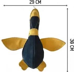 PafDog Kachna Doris Hračka pro psy z kůže a juty 30cm