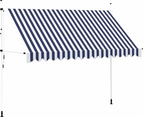vidaXL Ručně zatahovací markýza 350 cm [43229] Barva: oranžová a hnědá