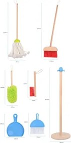 Lucy  Leo Uklízecí sada dřevěná hračka / 7 dílů / od 3 let