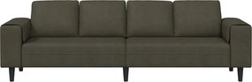 Pohovka do obývacího pokoje Armádně zelená 250 x 77 x 76 cm 3335111