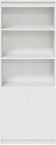 Skříň highboard bílá 70 x 35 x 180 cm kompozitní dřevo 3328471