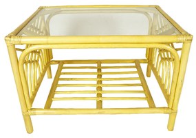 Ratanový obývací stolek VERONA - světlý