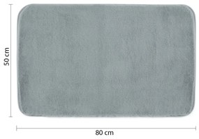Gedy Gedy, FUZZY koupelnová předložka, 50x80cm, 100% polyester, protiskluz, azzuro, 96FY508062